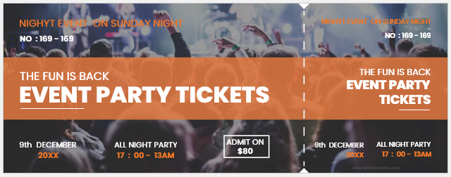 Drinks party ticket template | MS Word Event Ticket Templates
