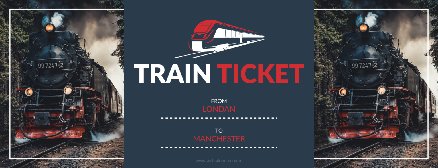 Train Ticket Templates for Word | Download Edit & Print Any